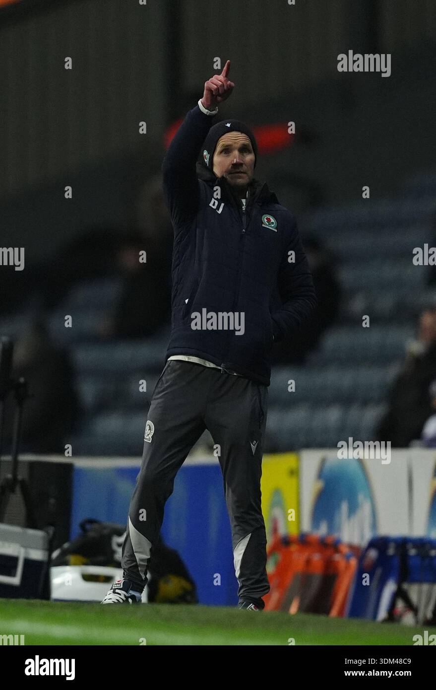 Blackburn Rovers interim manager Damien Johnson during the Sky Bet ...