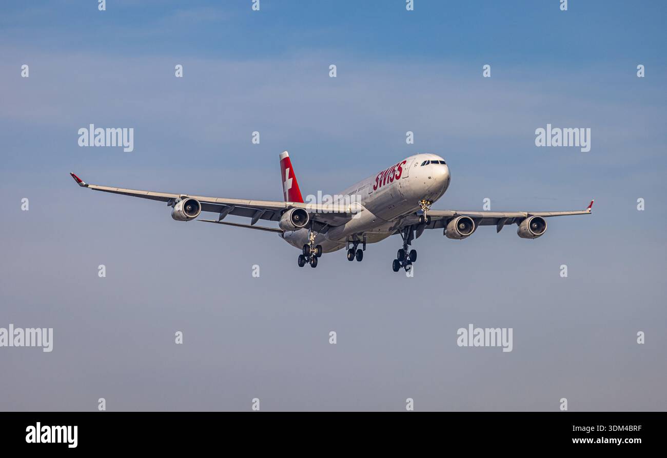 Zurich, Switzerland, 14th Jan 2026: A Swiss International Airlines ...