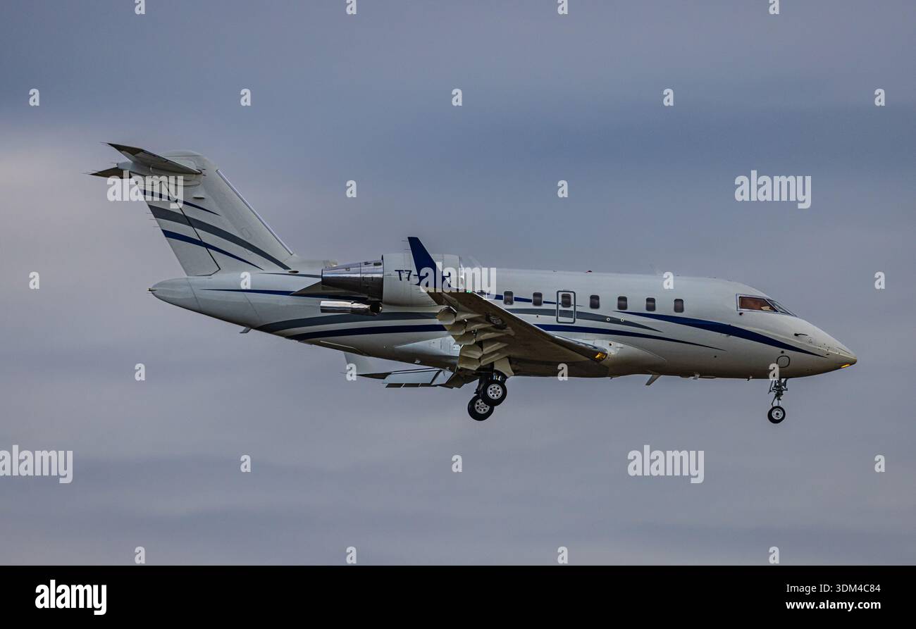 Zurich, Switzerland, 15th Jan 2026: A Bombardier Challenger 605 ...