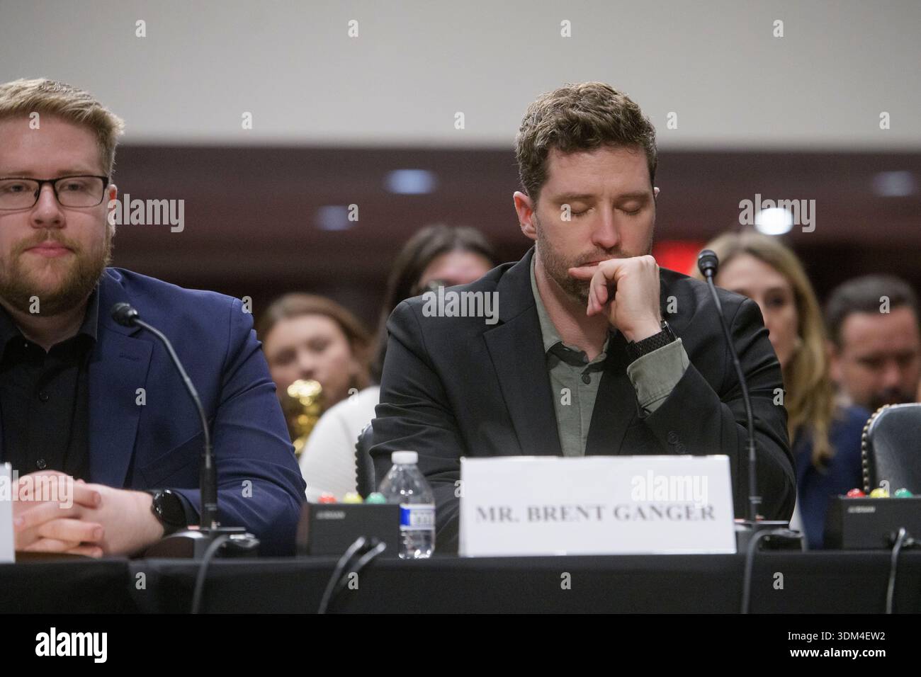 Luke Ganger, left, and Brent Ganger, right, brothers of Renee Good ...
