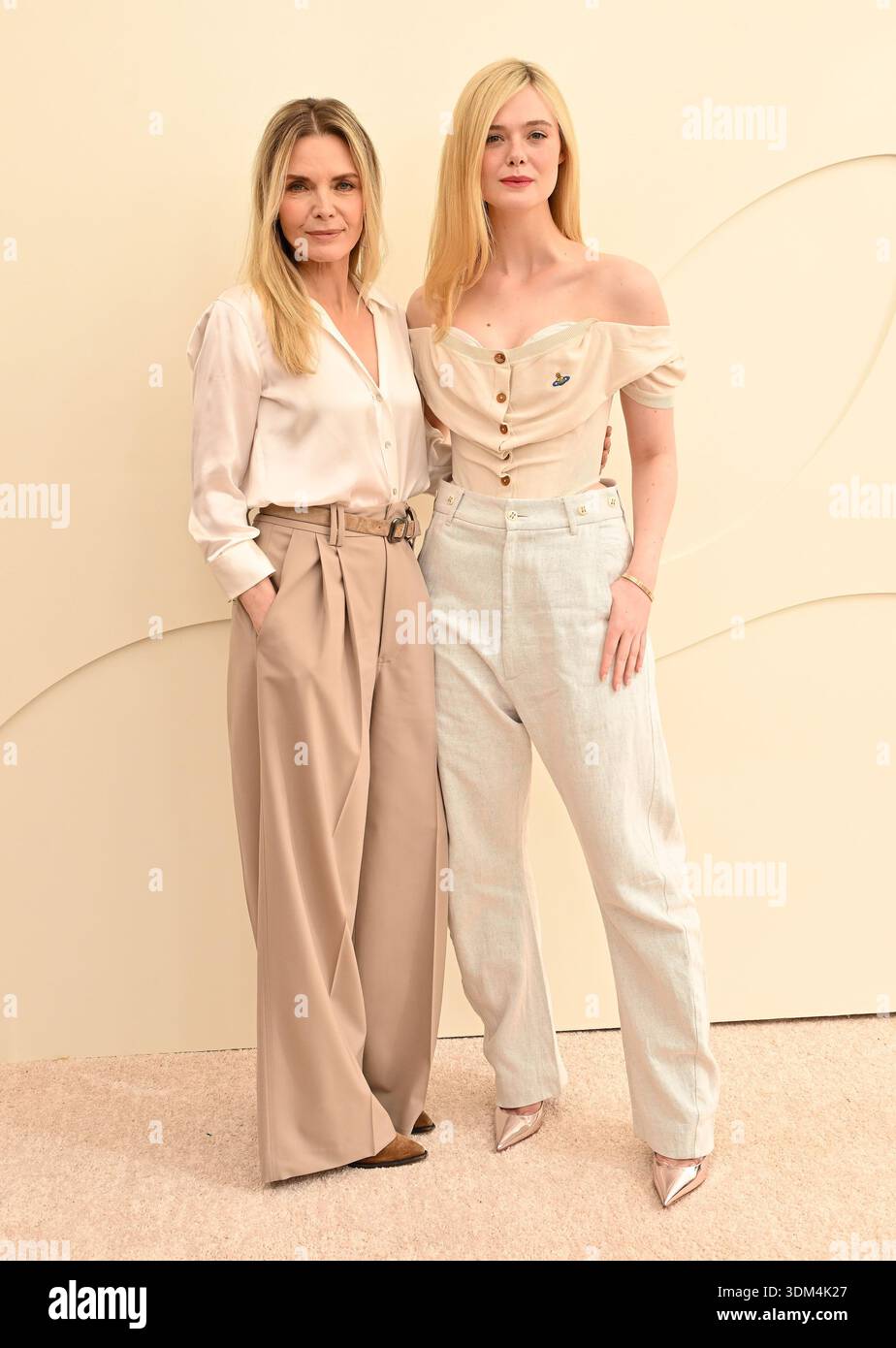 Michelle Pfeiffer and Elle Fanning arriving to Apple TV Press Day at ...