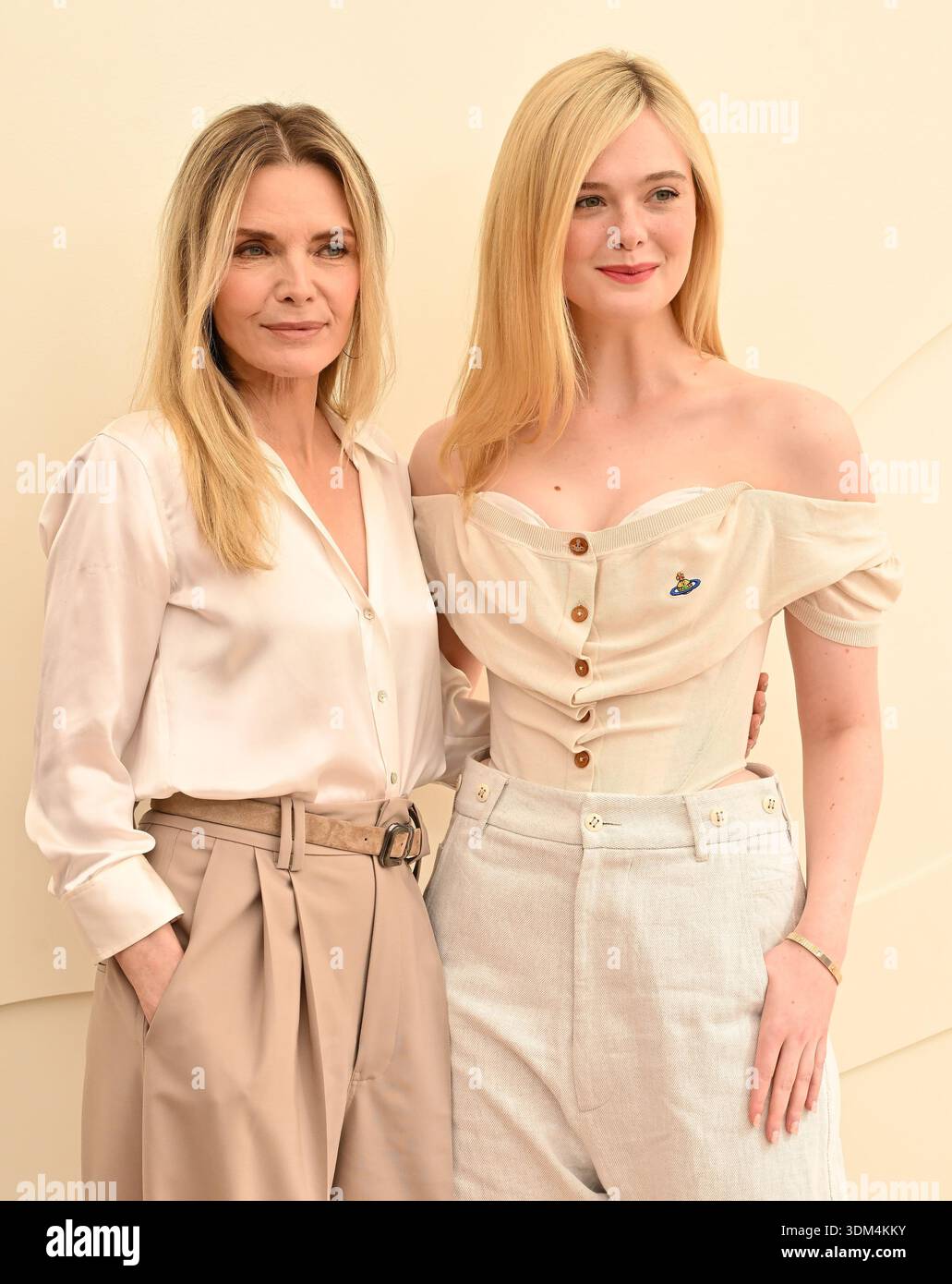 Michelle Pfeiffer and Elle Fanning arriving to Apple TV Press Day at ...