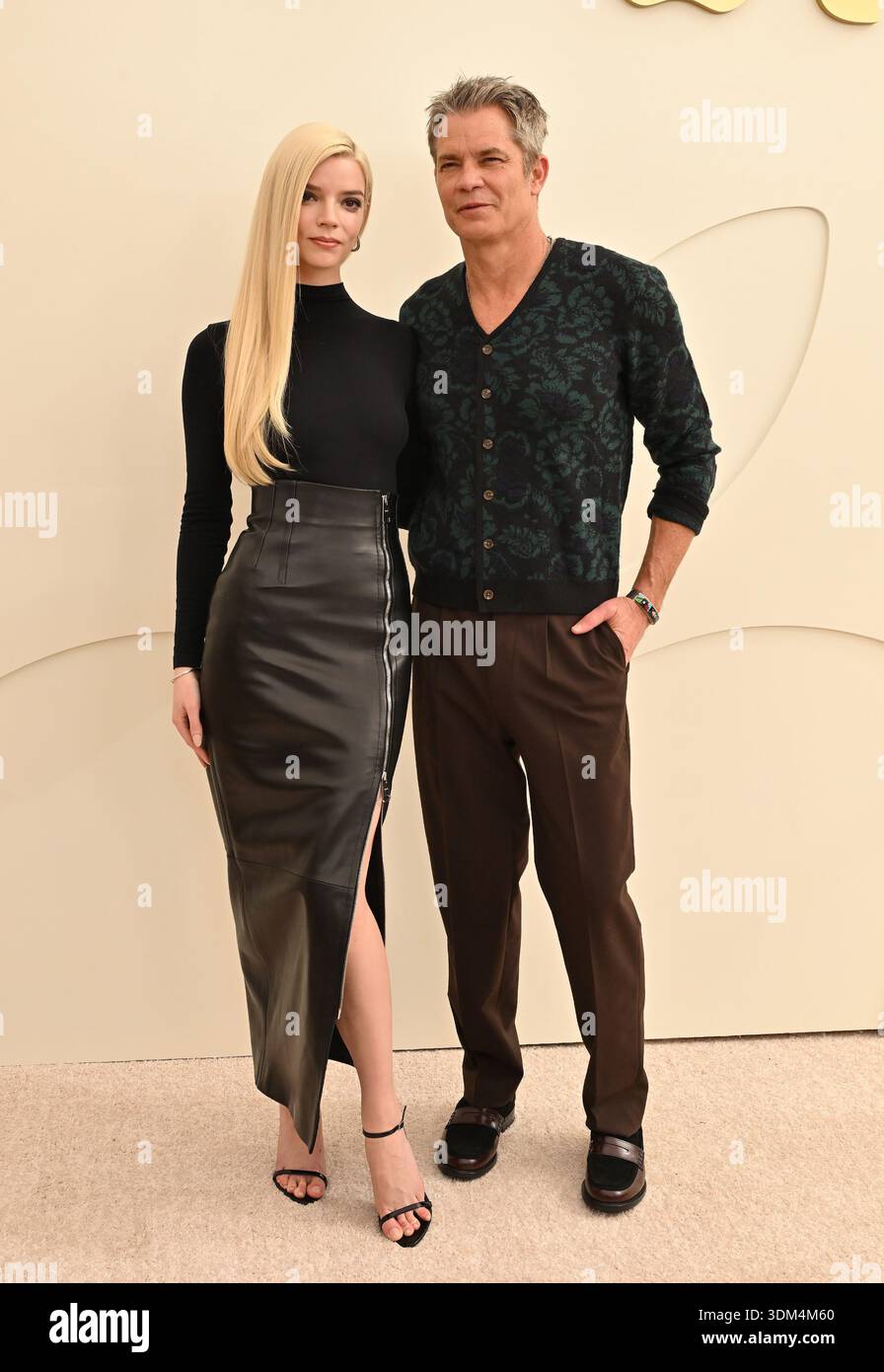 Santa Monica, USA. 03rd Feb, 2026. Anya Taylor-Joy and Timothy Olyphant ...