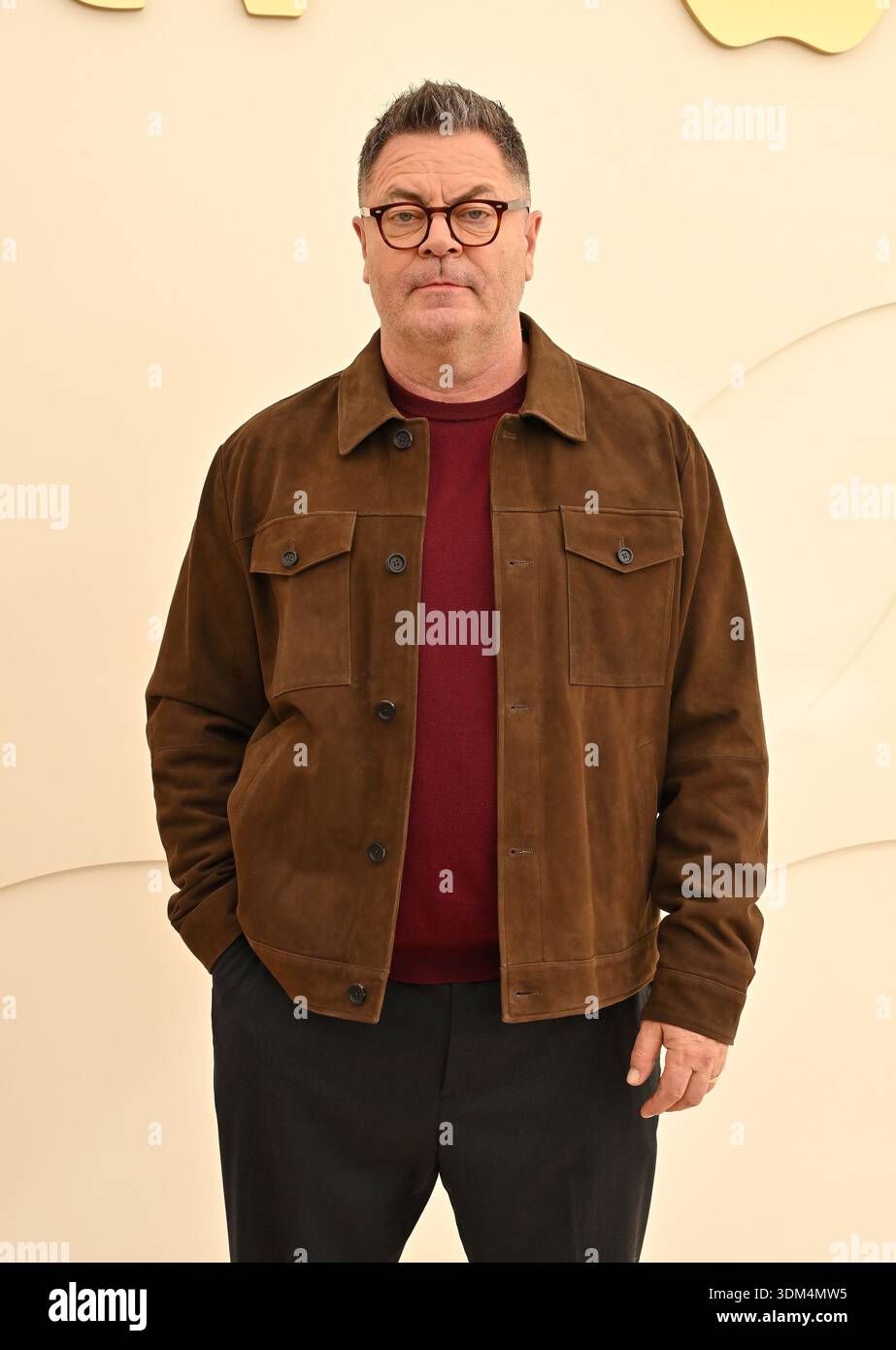 Nick Offerman arriving to Apple TV Press Day at Barker Hanger on ...