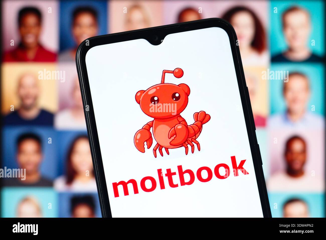 February 3, 2026, Canada: In this photo illustration, the Moltbook ...