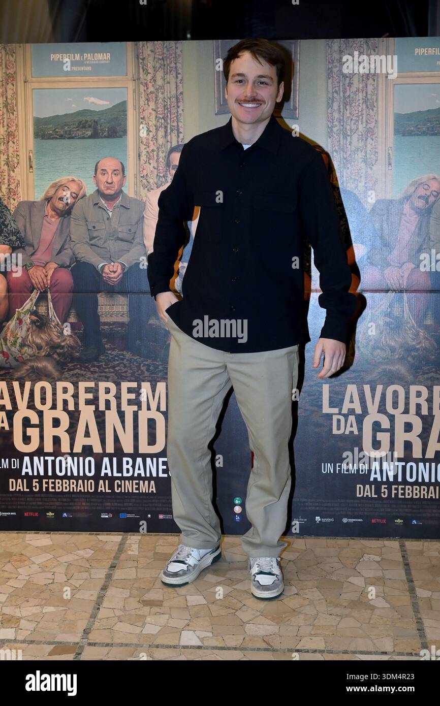 Milan, photocall for the film "We'll Work When We Grow Up" - Niccolò ...