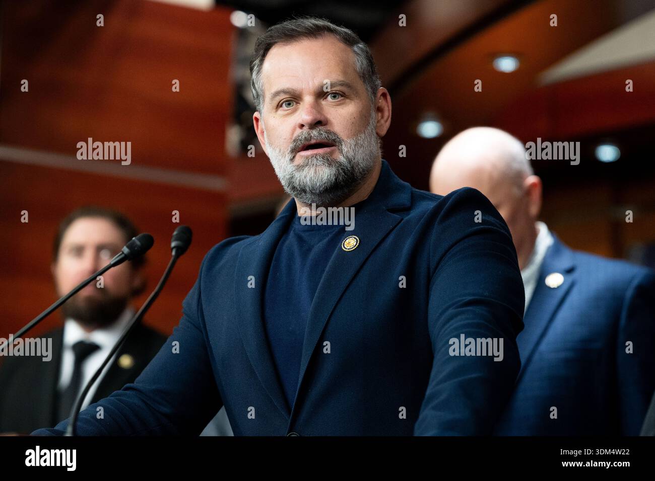 U.S. Representative Cory Mills (R-FL) speaking at a Sharia-Free America ...