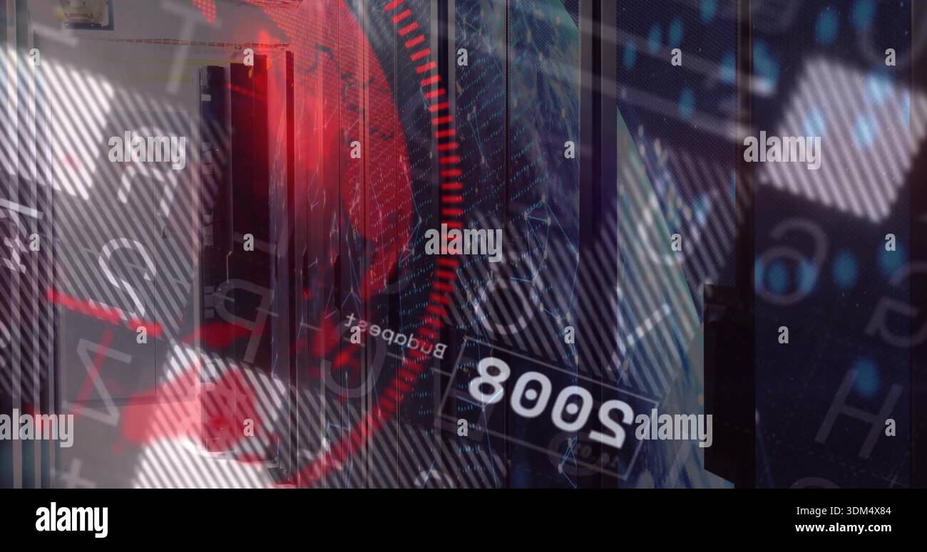 Abstract server room racks black hi-res stock photography and images ...