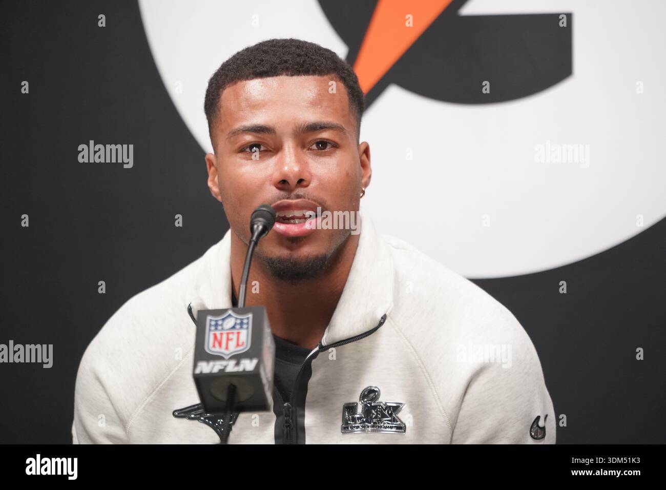 New England Patriots Player Marcus Jones During the Super Bowl LX (60 ...