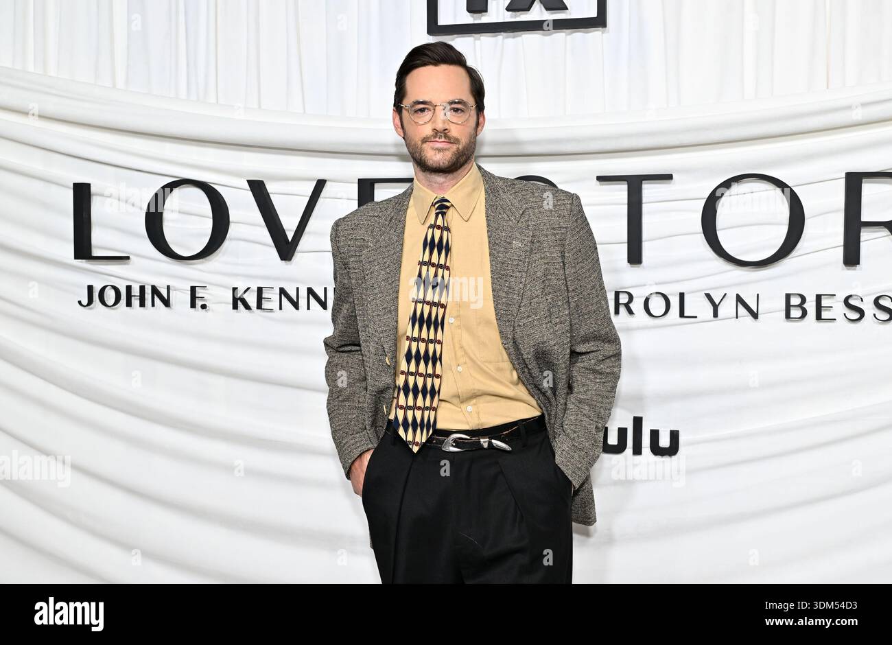 Connor Hines attends the premiere of FX's "Love Story: John F. Kennedy ...