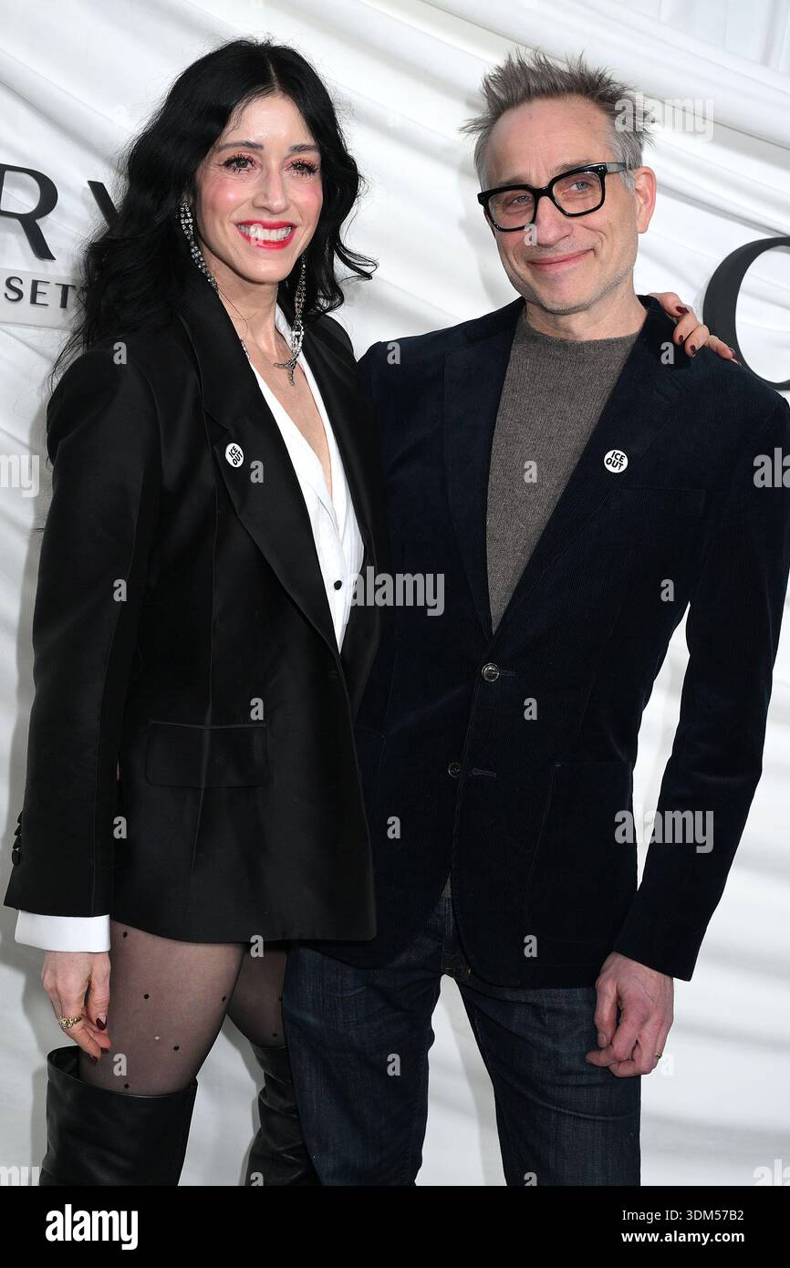 Sarah Sophie Flicker and Jesse Peretz attends FX's "Love Story: John F ...