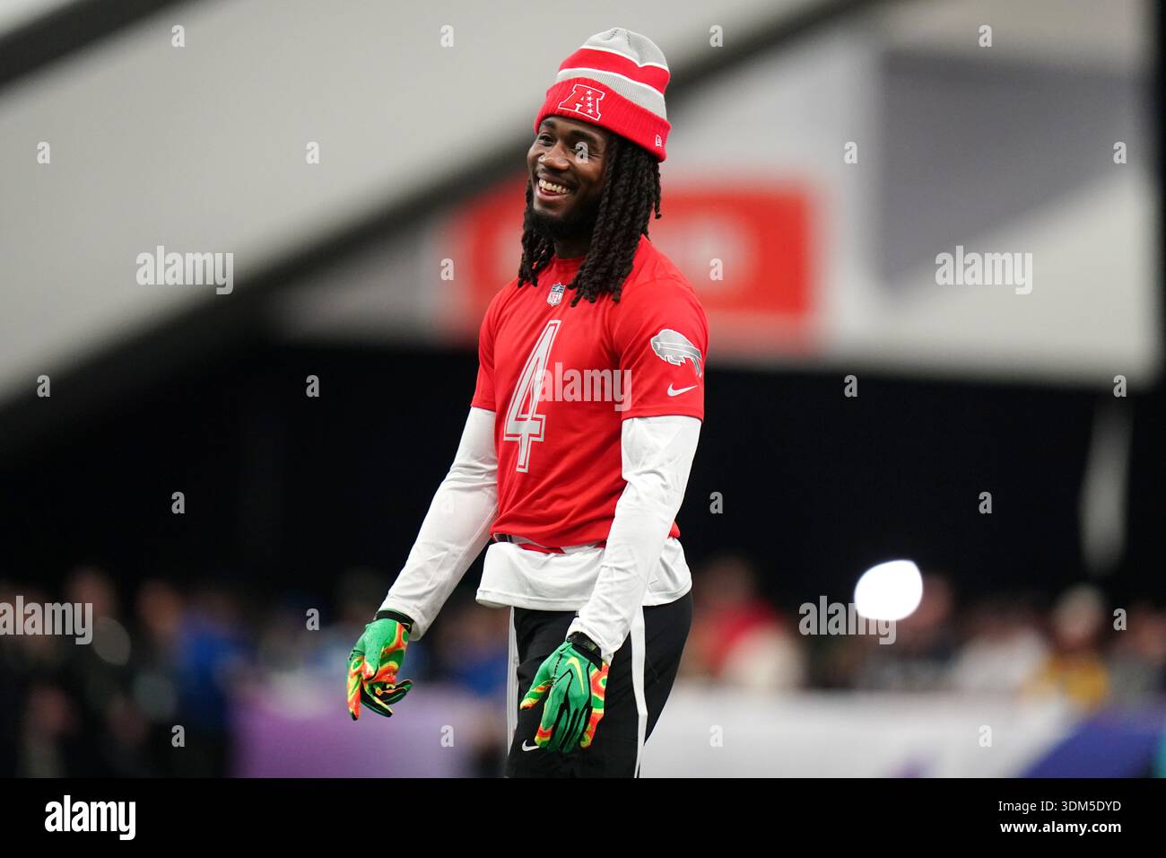 Buffalo Bills running back James Cook plays during the 2026 NFL Pro ...