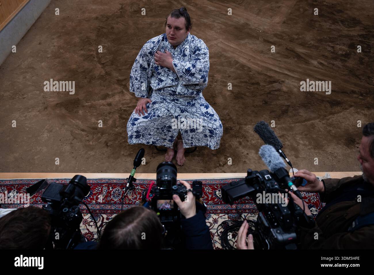 Ukrainian sumo wrestler Danilo Yavhushyshyn, known by his Japanese name ...