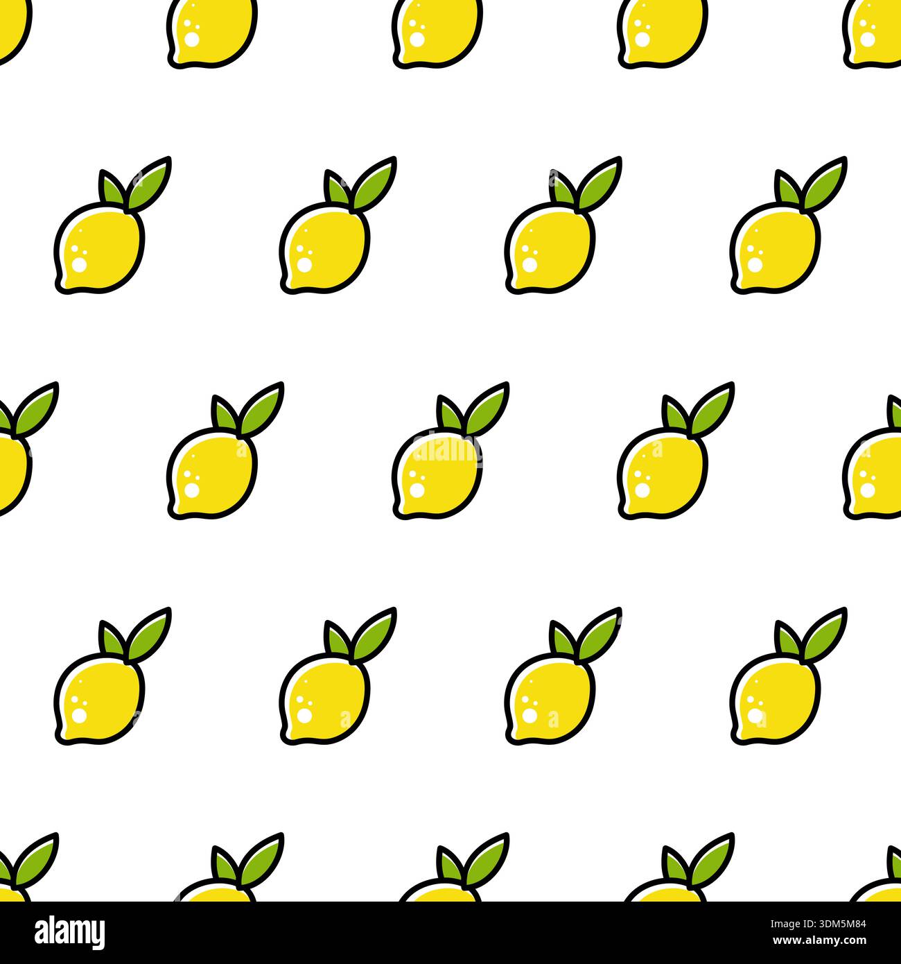 Lemon Seamless Pattern Design. Lemon Fruits Background Vector Stock ...