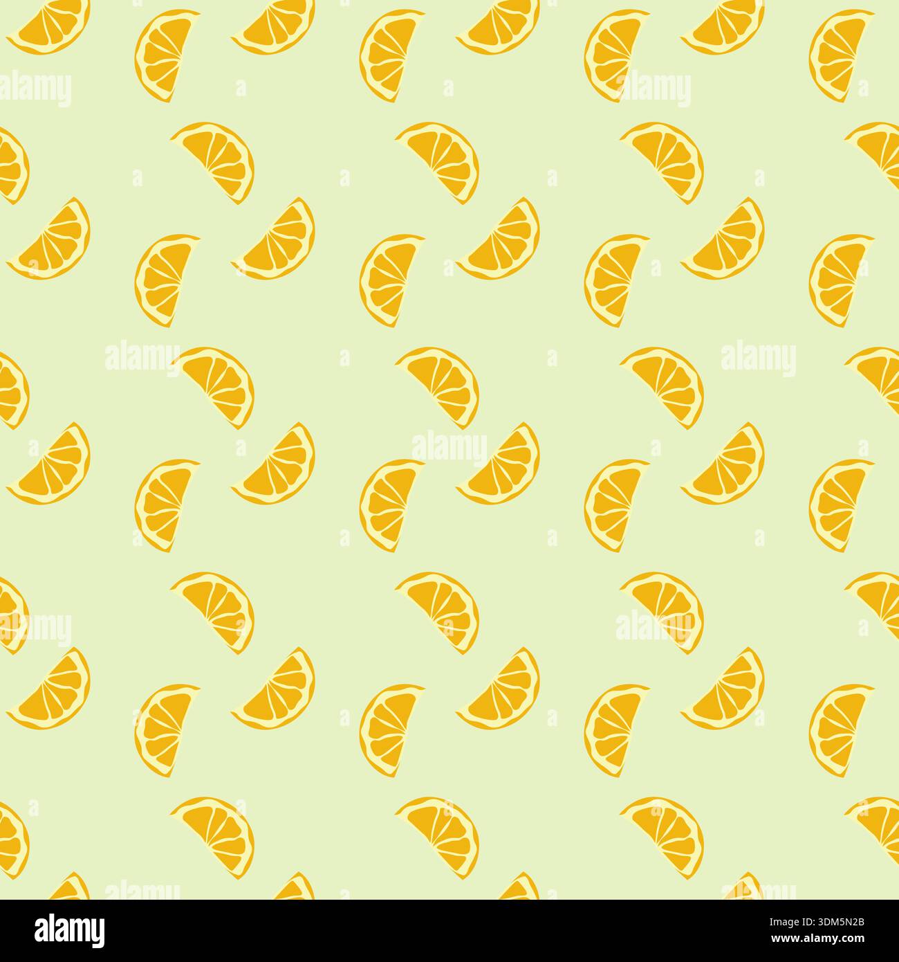 lemon slices seamless pattern on soft color background Vector Stock ...