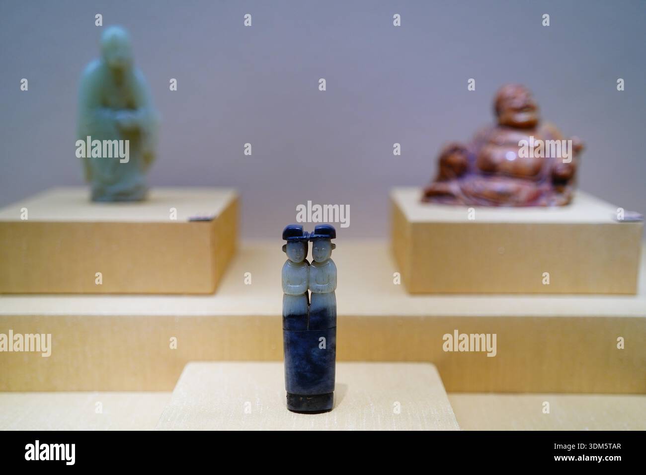 Ancient jade artifacts are exhibited at the National Museum in Beijing ...