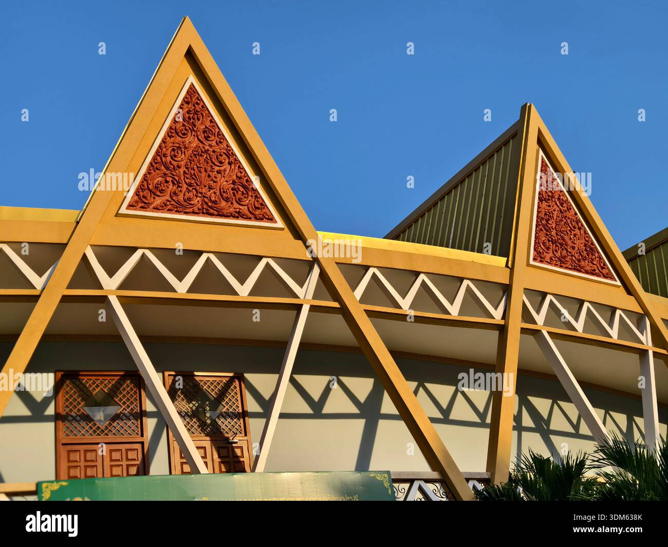 Chaktomuk Conference Hall in Phnom Penh, Cambodia, a notable example of ...