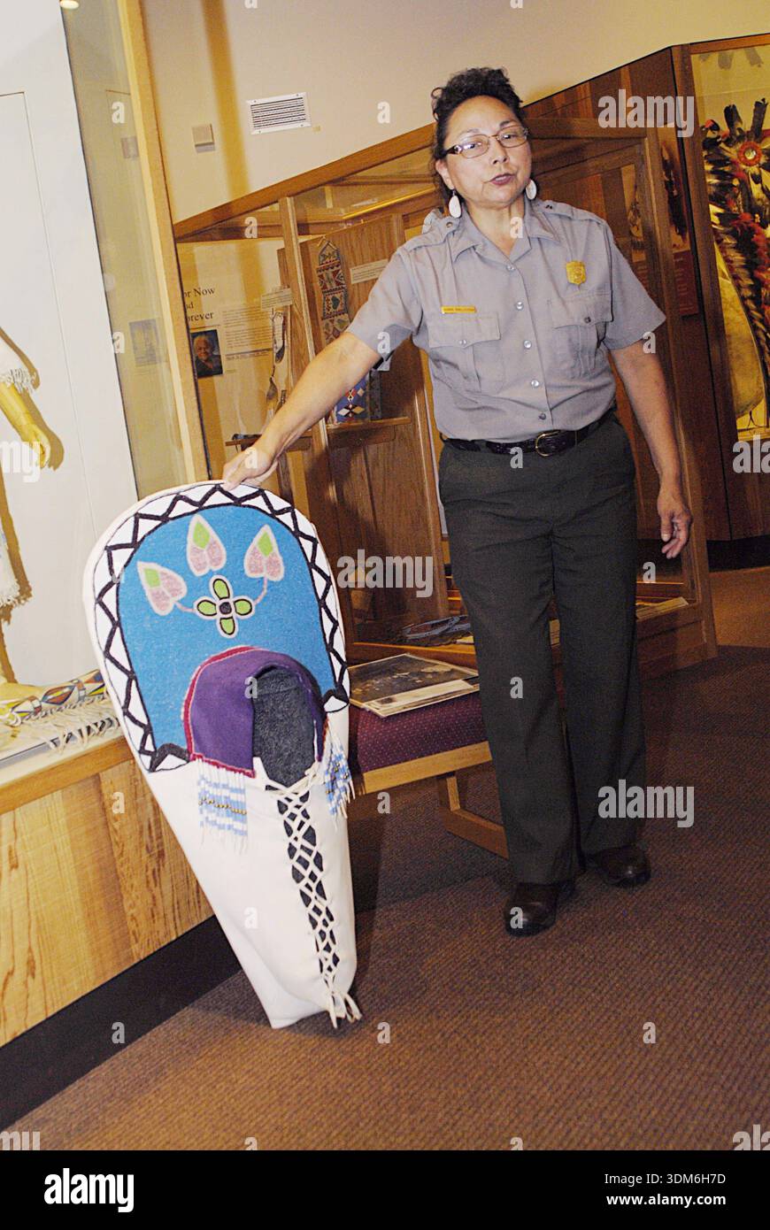 SPALDING / IDAHO STATE/ USA . Park rangers Kevin Peters and Diane ...