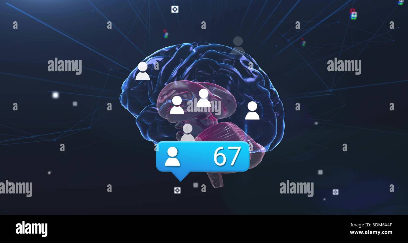 Showing stylized 3d brain hi-res stock photography and images - Alamy