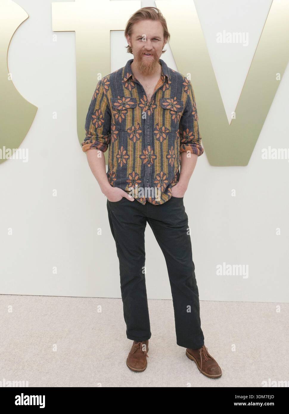 Wyatt Russell at the APPLE TV Press Day held at the Santa Monica Barker ...