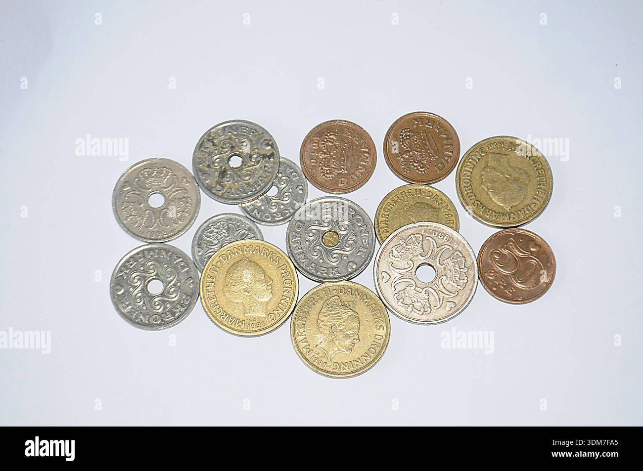 Copenhagen/ Denmark/04 FEBUARY 2026/Danish hunred kroner VArious coins ...