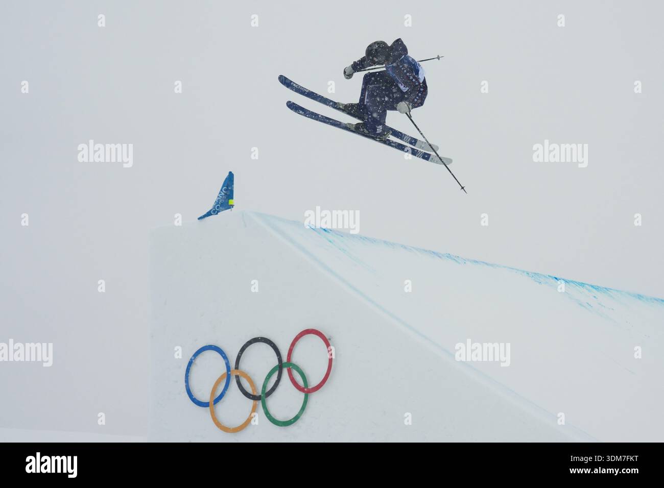 United States' Alex Hall practices during a slopestyle training session ...