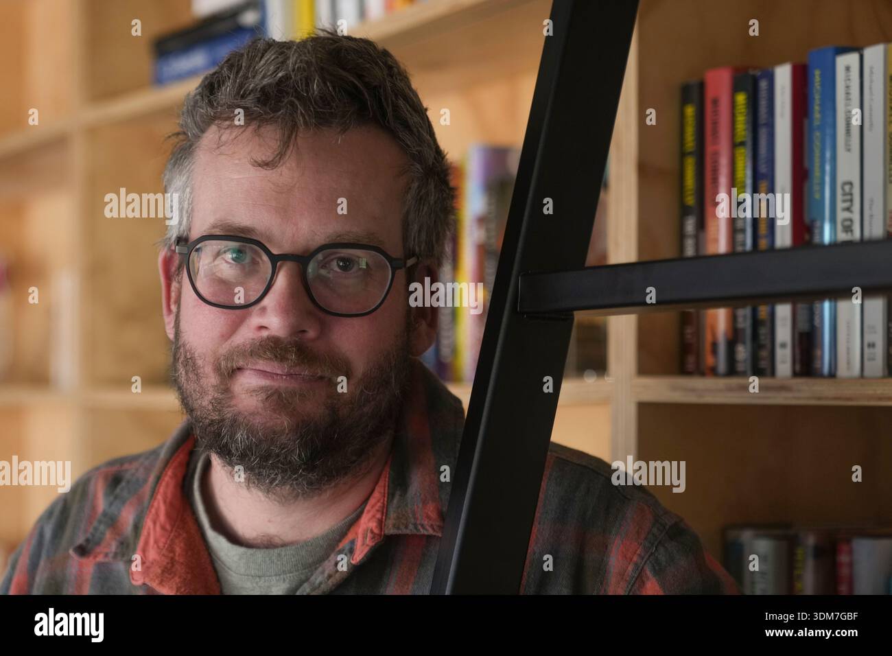Writer John Green poses in his studio in Indianapolis, Wednesday, Jan ...