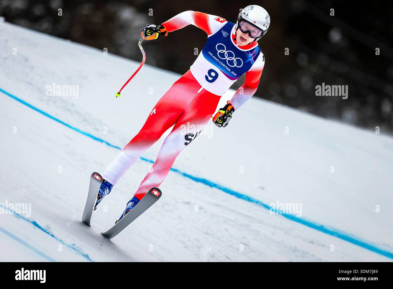 Switzerland's Marco Odermatt speeds down the course during the alpine ...
