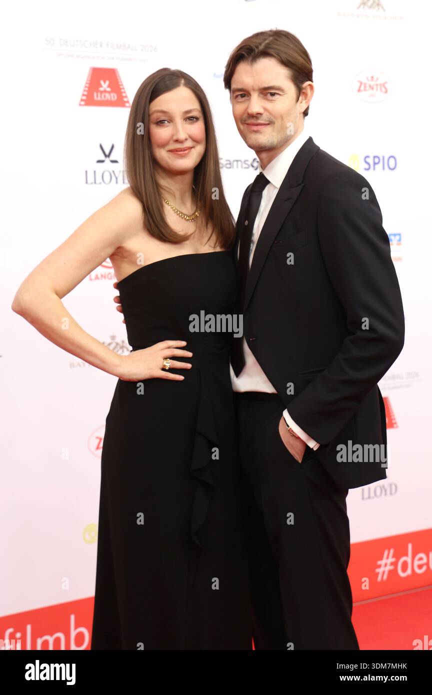 Alexandra Maria Lara and Sam Riley at the 50th German Film Ball 2026 at ...