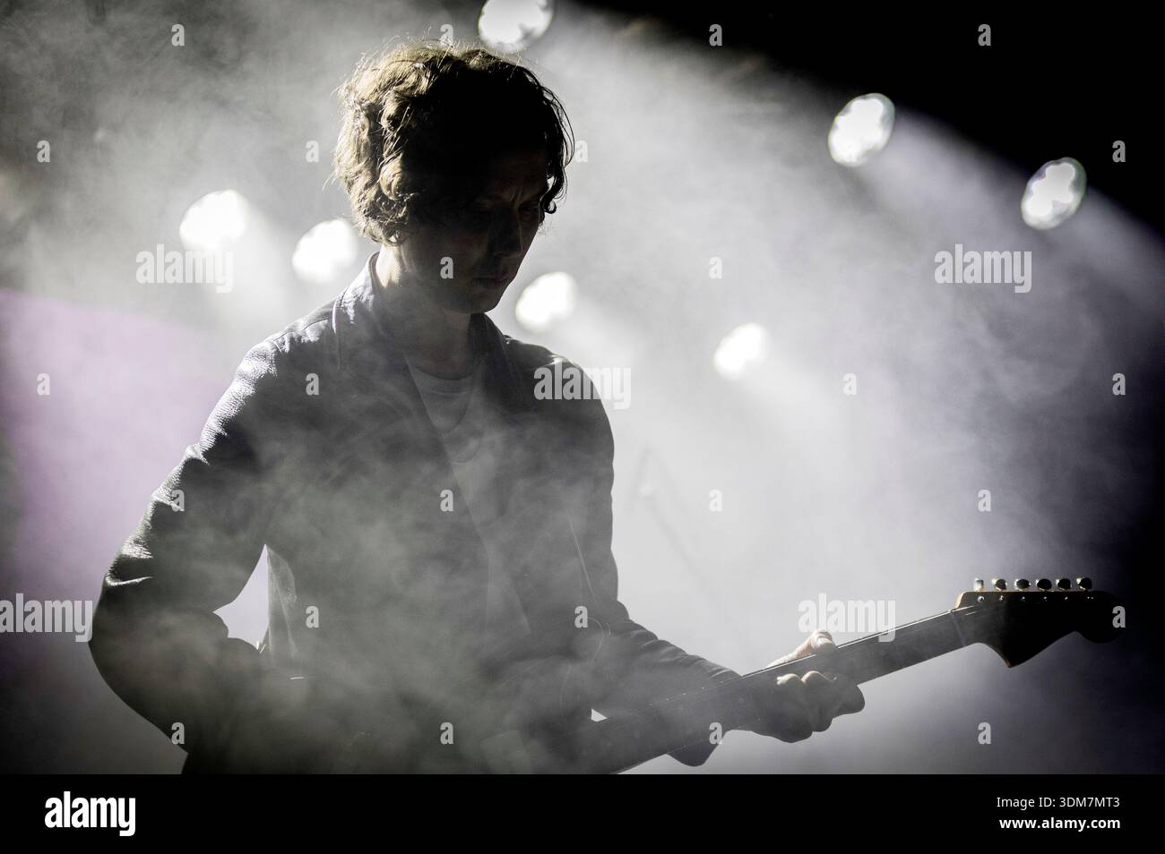 Leo K. from The Underground Youth live at a concert in the Monk. Rome ...