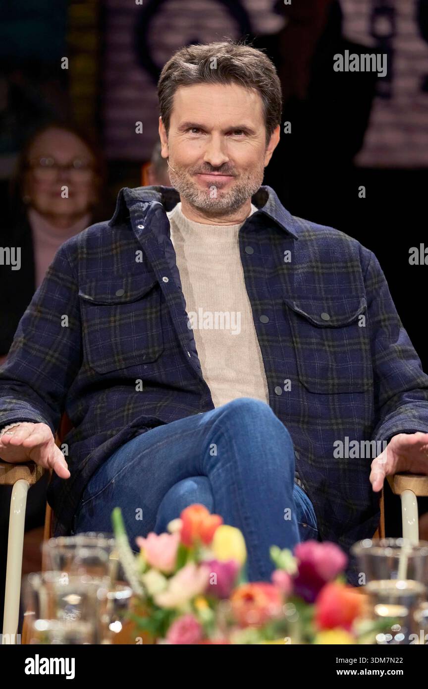 Simon Verhoeven at the recording of the RB talk show '3nach9' at Radio ...
