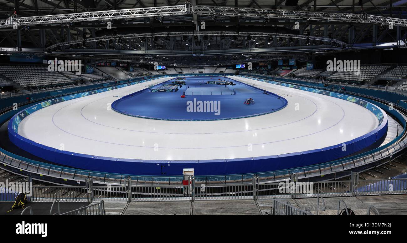 The Milano Speed Skating Stadium is shown on Wednesday, February 4 ...