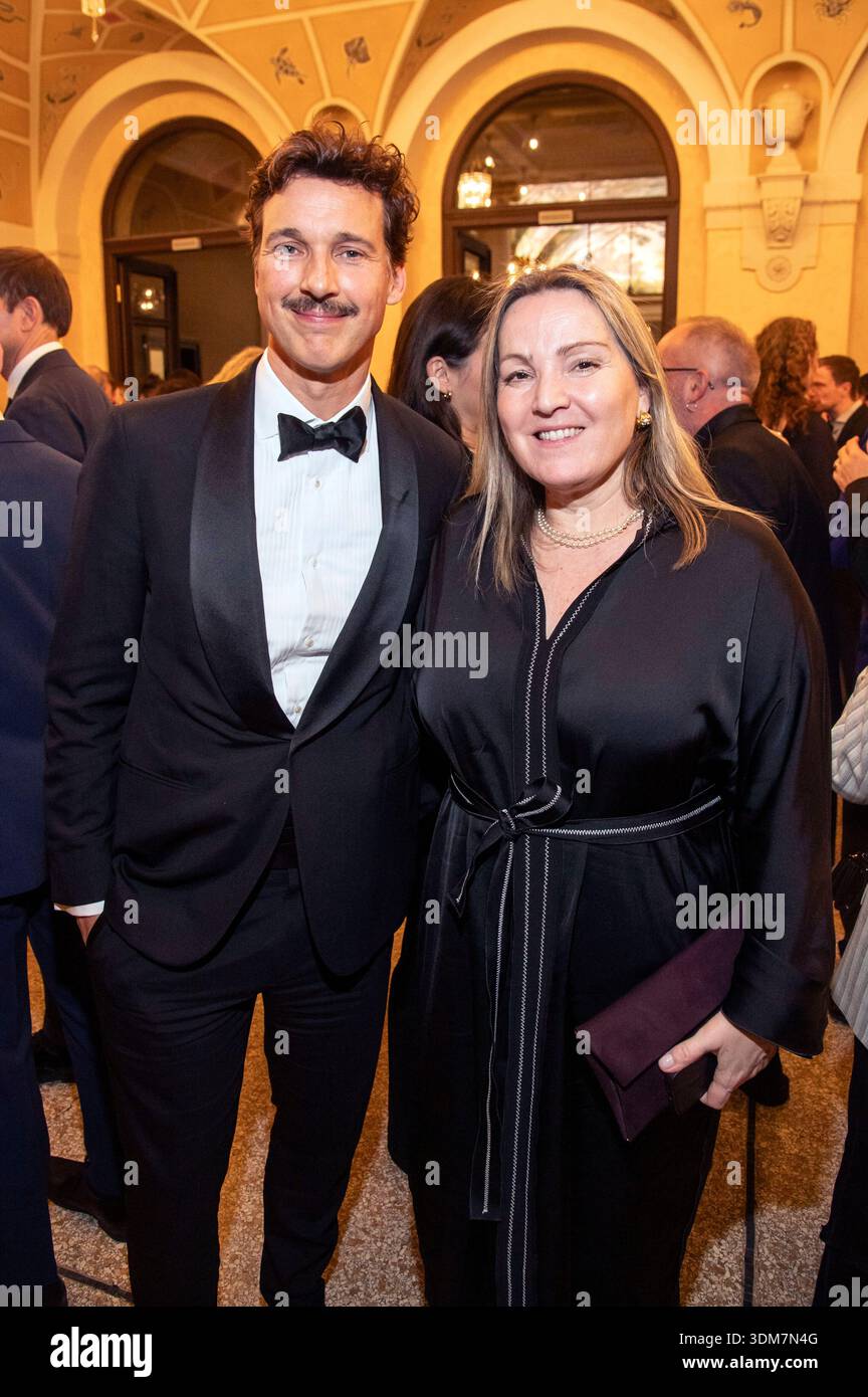 Florian David Fitz and Nike Emich at the award ceremony of the 47th ...