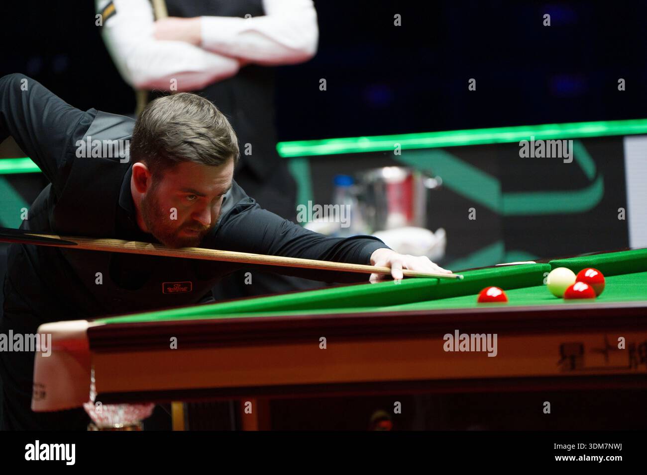 Welsh snooker player, Jak Jones during a game at the 2026 World Snooker ...