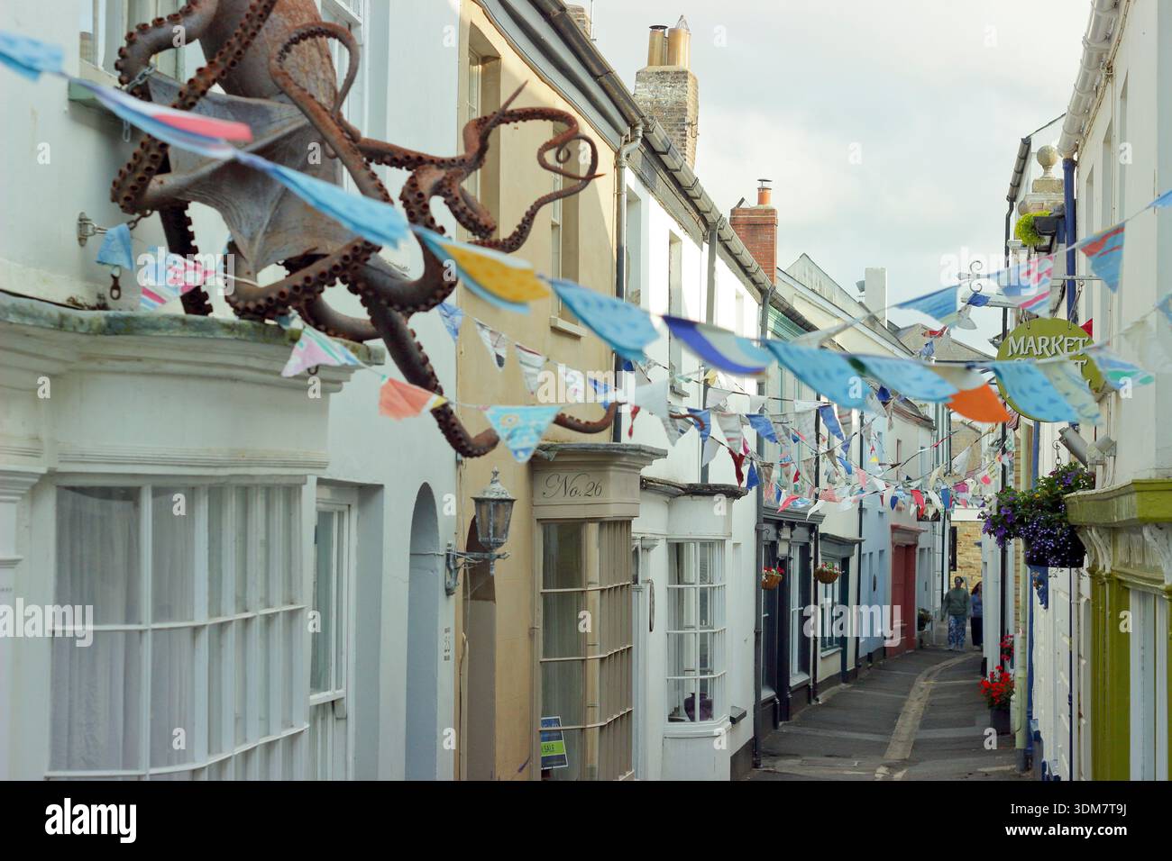 Market Street Appledore Devon Stock Photo - Alamy