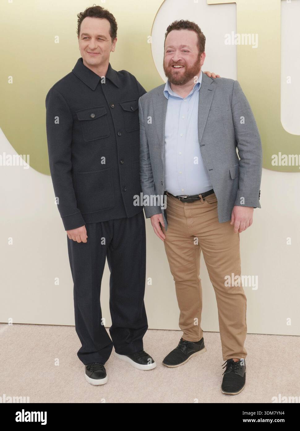 (L-R) Matthew Rhys and Neil Casey at the APPLE TV Press Day held at the ...