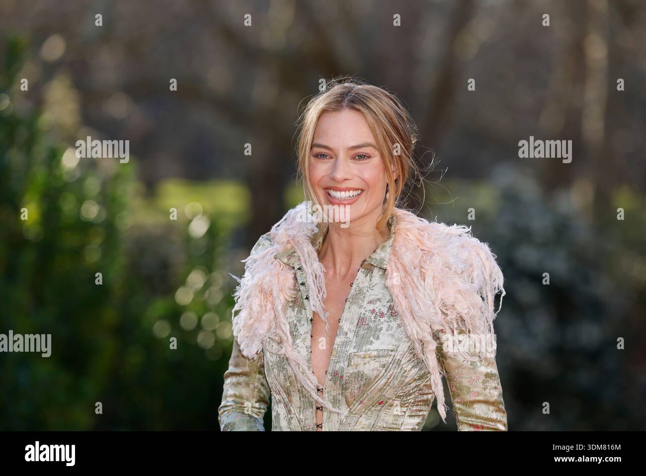 Margot Robbie poses for photographers at the photo call for the film ...