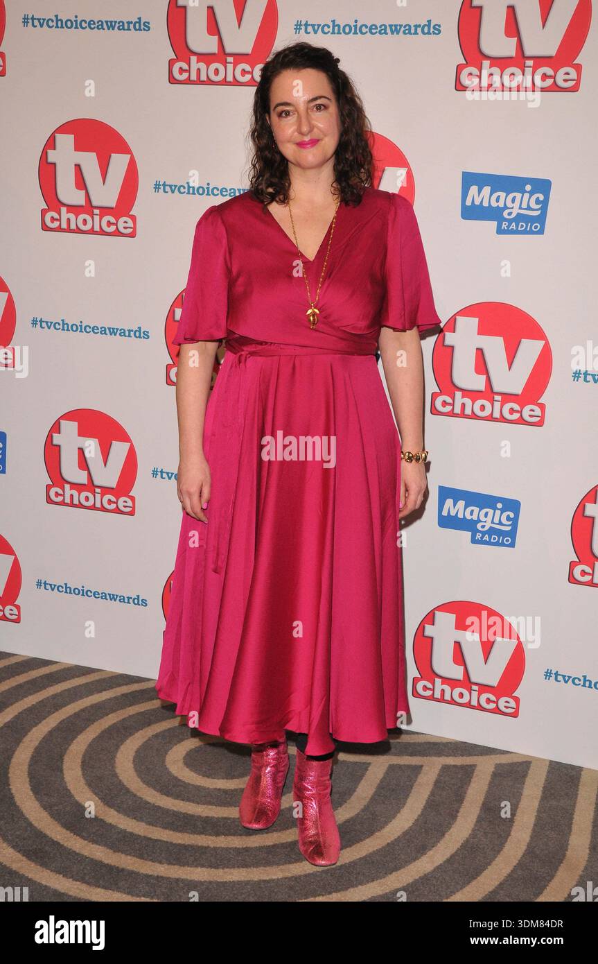 Rebecca Gethings at the TV Choice Awards 2026, London Hilton Park Lane ...