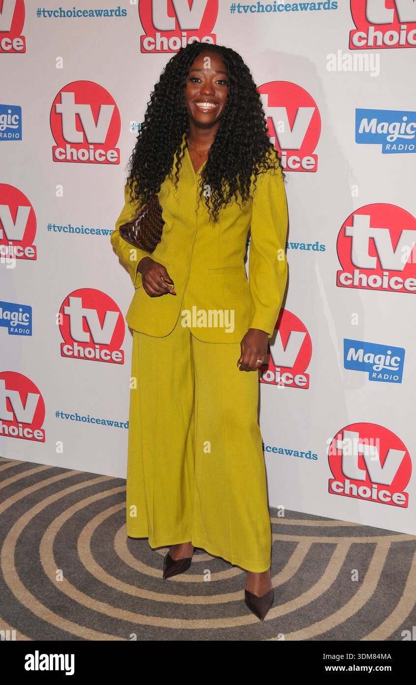 Minah Shannon at the TV Choice Awards 2026, London Hilton Park Lane ...