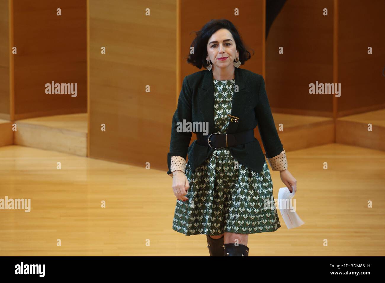 PS' Isabella Greco pictured during a plenary session of the Walloon ...