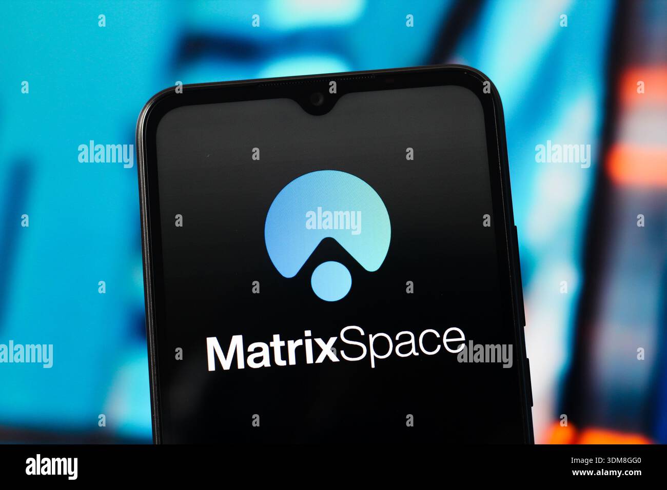 In this photo illustration, the MatrixSpace (Matrix Space) logo is seen ...