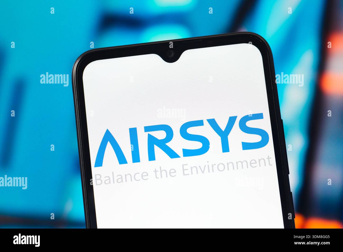 In this photo illustration, an Airsys Cooling Technologies logo is seen ...