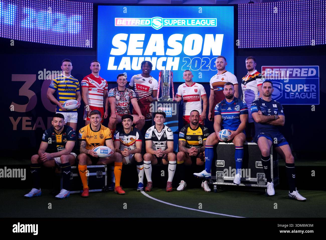 Players from the Betfred Super League teams during the Betfred Super ...
