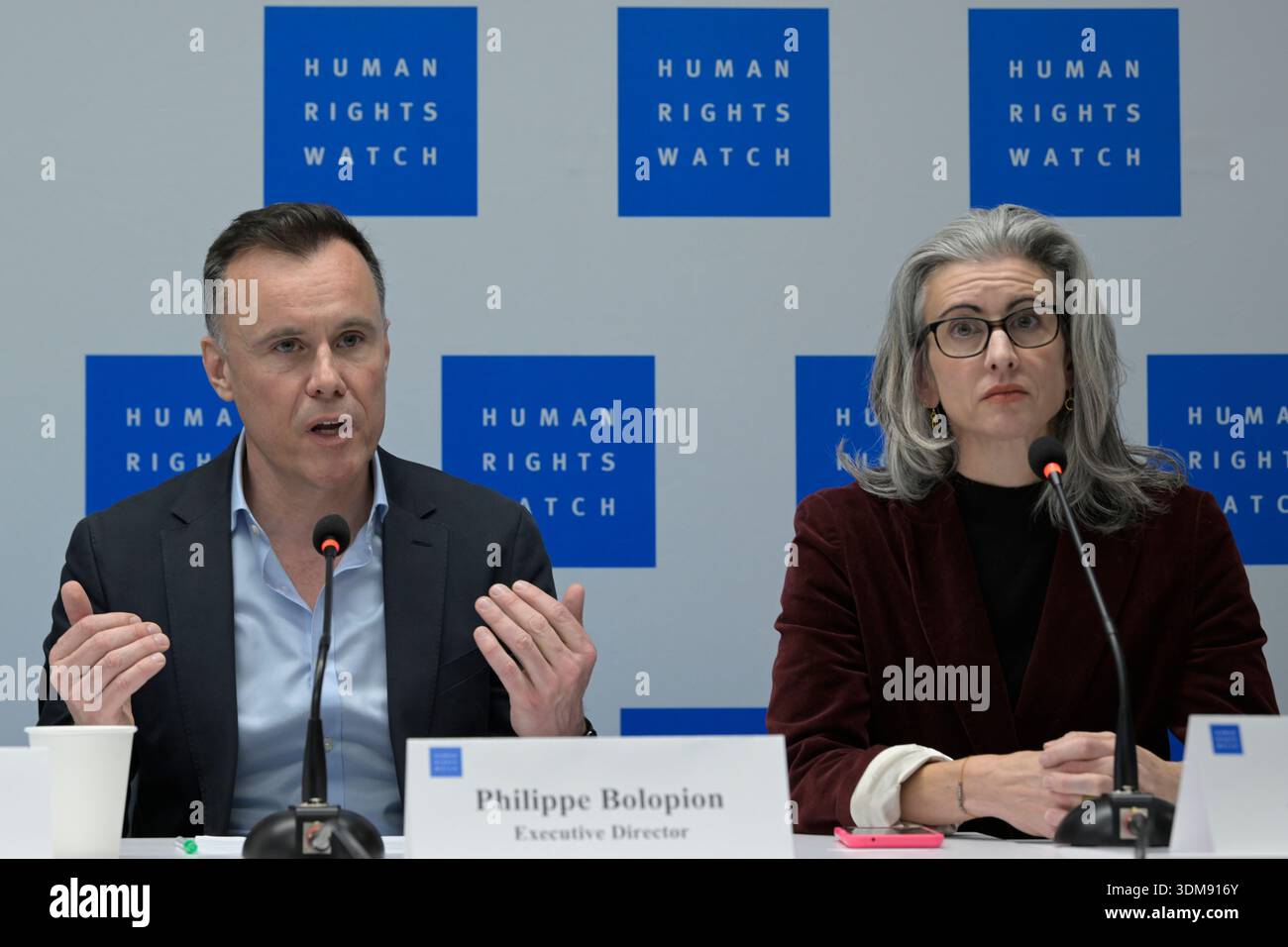 Human Right Watch(HRW) Director Philippe Bolopion and HRW Washington DC ...