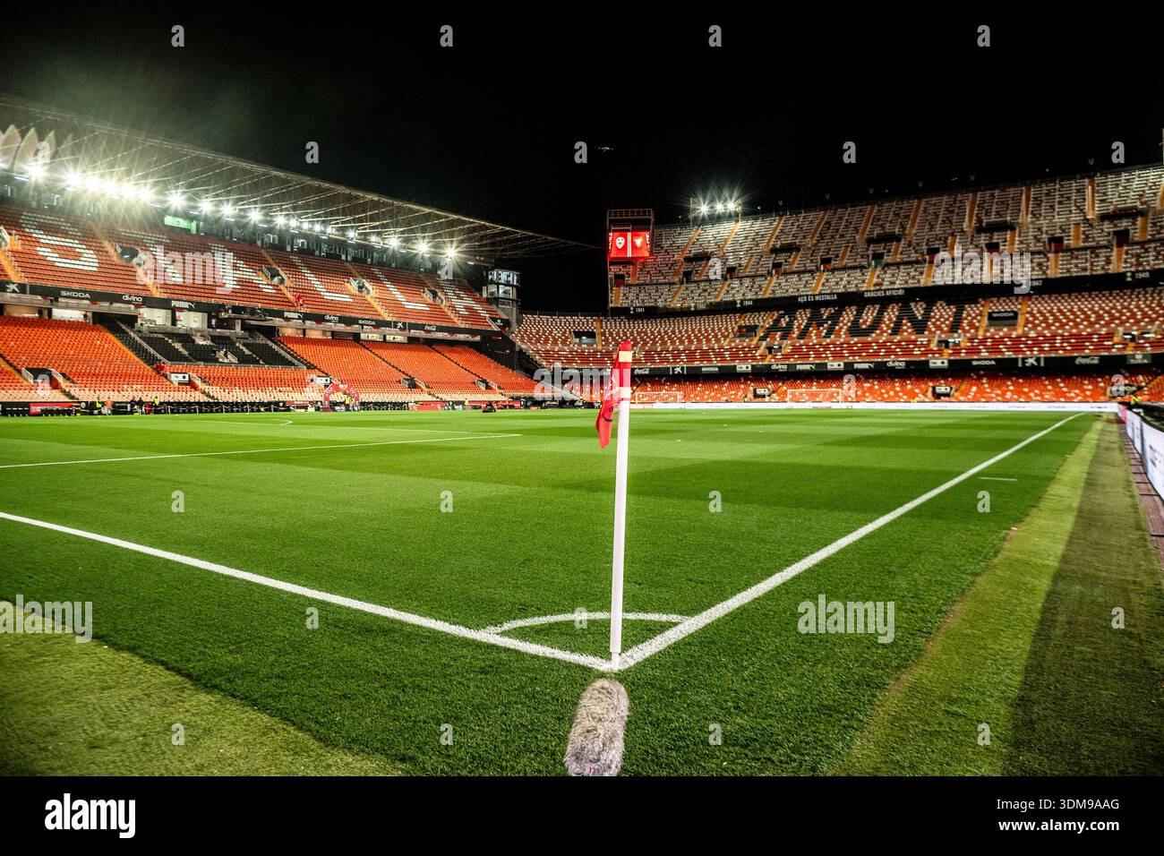 Valencia, Spain. 4 February, 2026. General view inside the Stadium ...