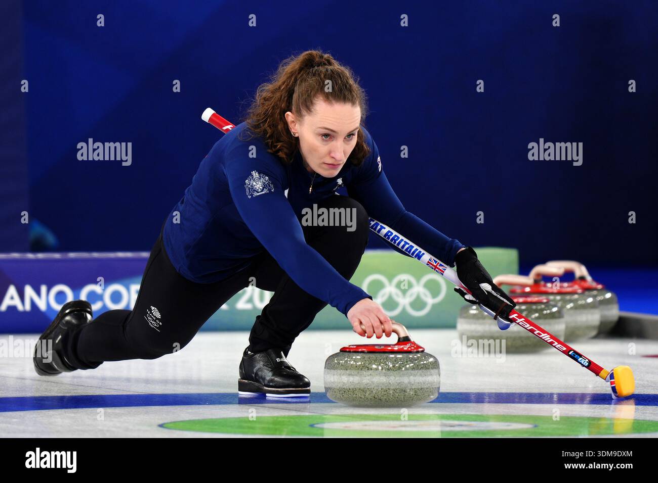 Great Britain's Jennifer Dodds during the Curling, Round Robin Session ...