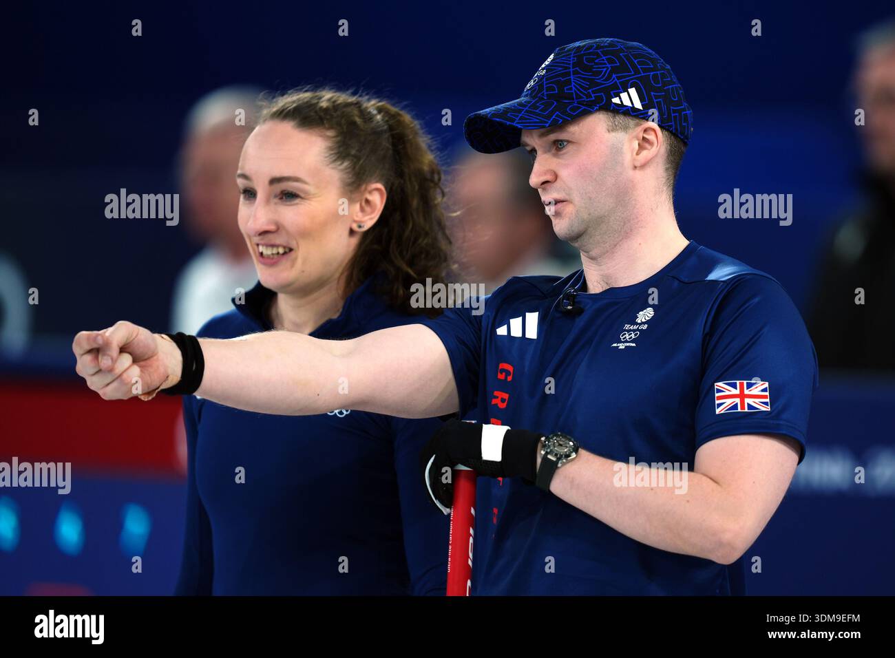 Great Britain's Bruce Mouat (right) and Jennifer Dodds during the ...