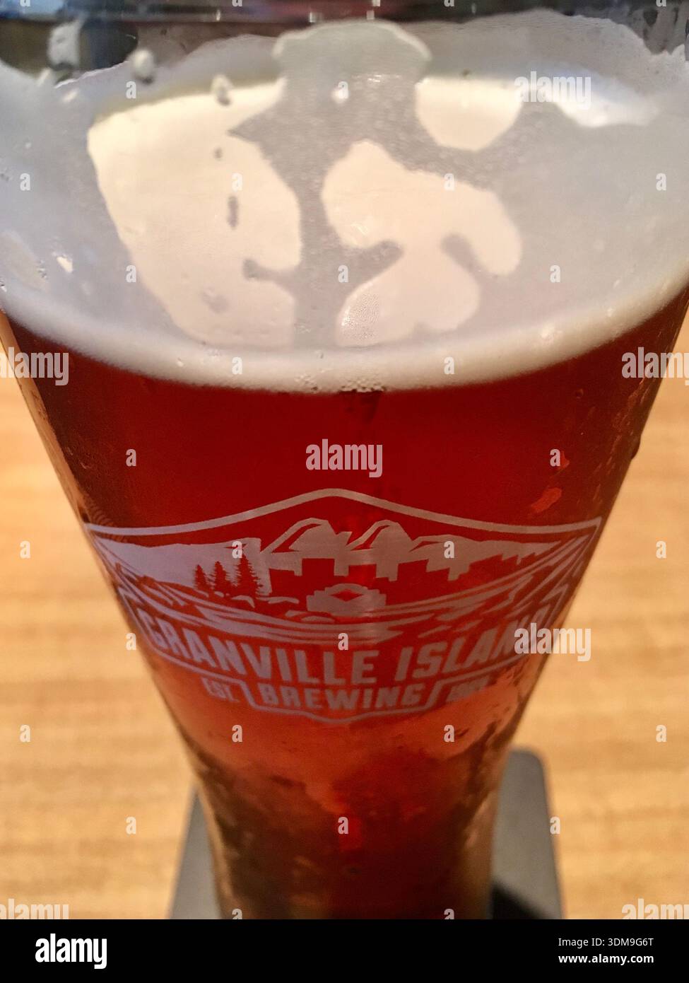 Pint of beer Granville Island Brewing, Vancouver, Canada Stock Photo ...