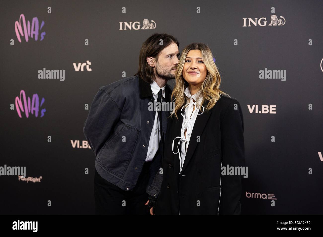 Brussels, Belgium. 04th Feb, 2026. Singer Mathieu Terryn and with ...