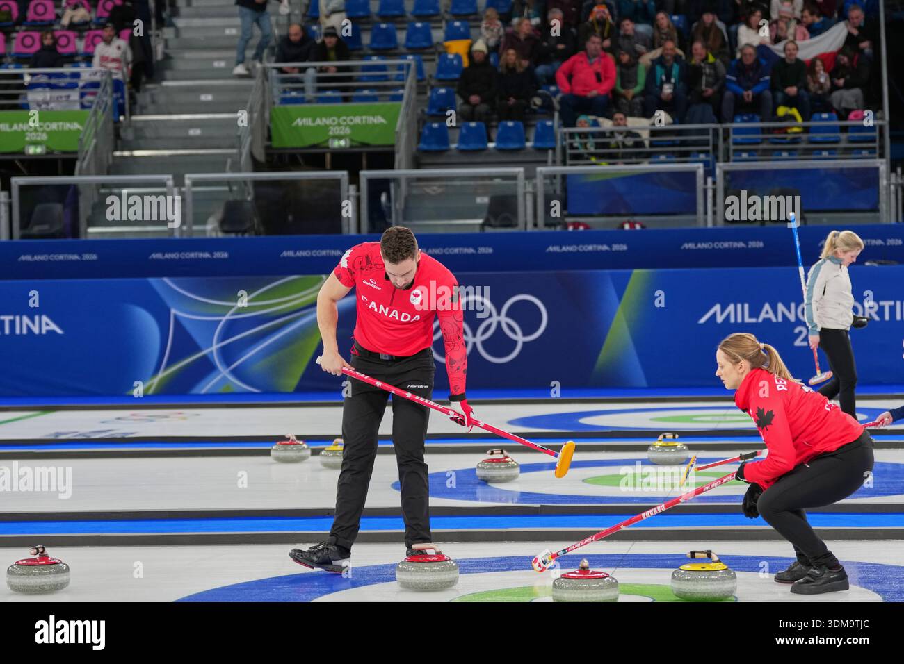 Canada's Brett Gallant, left, and Jocelyn Peterman compete during the ...